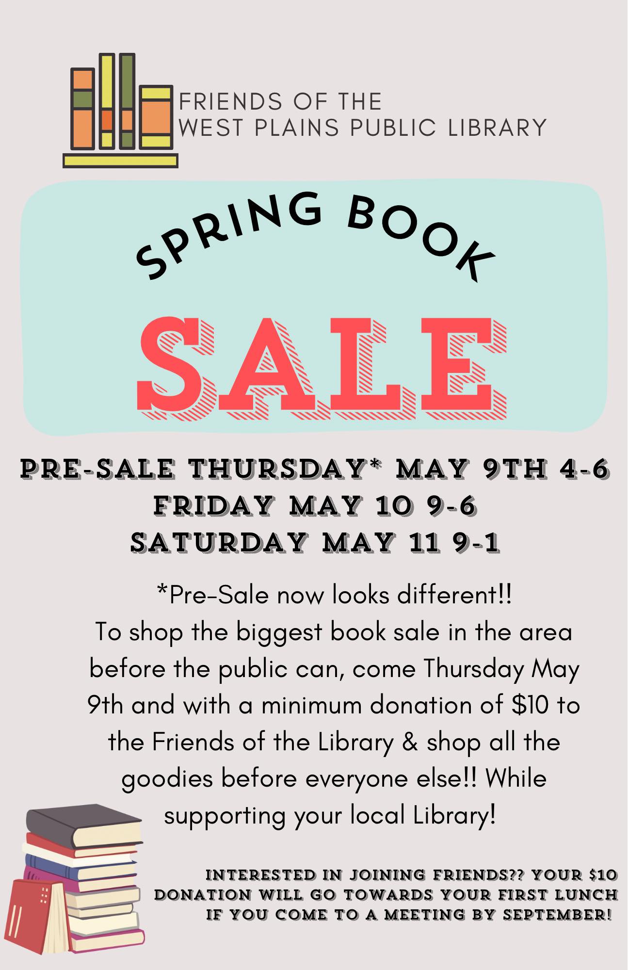 Friends of the Library Book Sale – City of West Plains